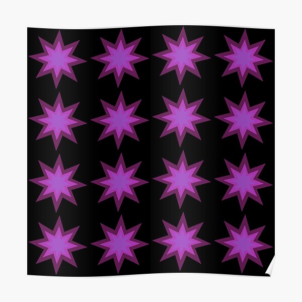 "Eight-Angled Star Polygon" Poster by pixelplaza | Redbubble