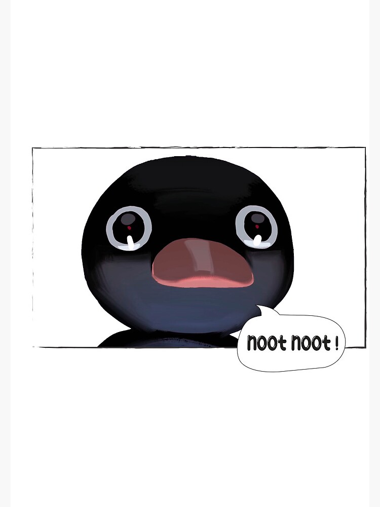"funny pingu noot noot meme cartoon" Spiral Notebook for Sale by dzackii | Redbubble