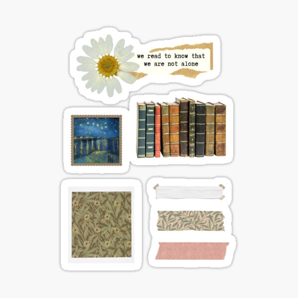 "We read to know we are not alone" Sticker for Sale by KumiiiB | Redbubble