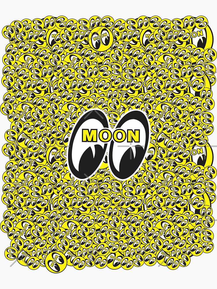 "Copia de go with moon eyes " Sticker for Sale by tkgarage | Redbubble