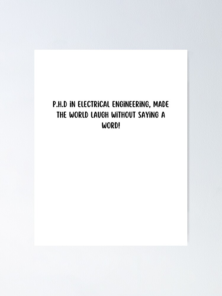 "P.H.D in electrical engineering, made the world laugh without saying a ...