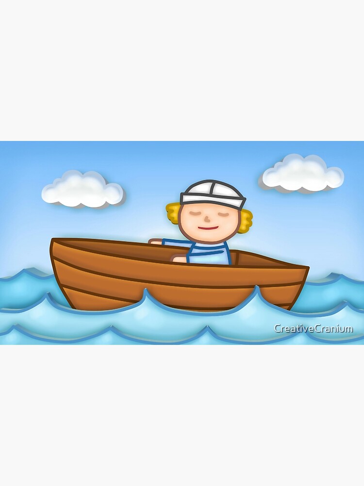 "Cute Chibi Boy In Boat - Adorable & Precious" Poster for Sale by ...