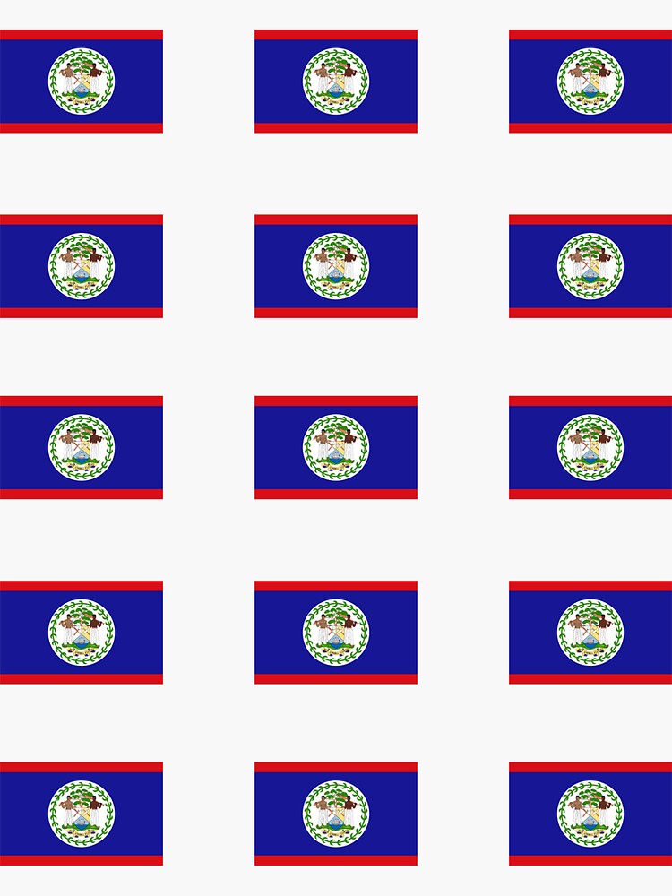 "Belize - Belizean Flag Pack" Sticker for Sale by FlagsWorld | Redbubble