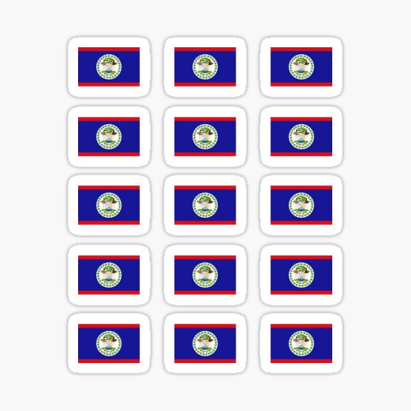 "Belize - Belizean Flag Pack" Sticker for Sale by FlagsWorld | Redbubble