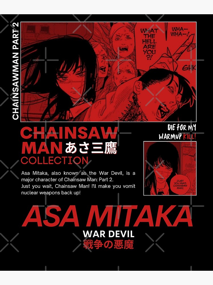 "Asa Mitaka War Devil / Chainsaw Man " Art Print for Sale by ts2gamer22 ...