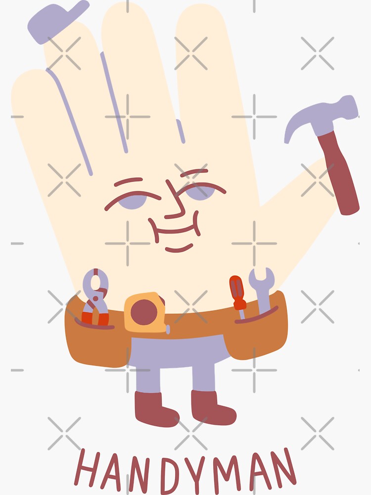 "Handyman" Sticker for Sale by obinsun | Redbubble