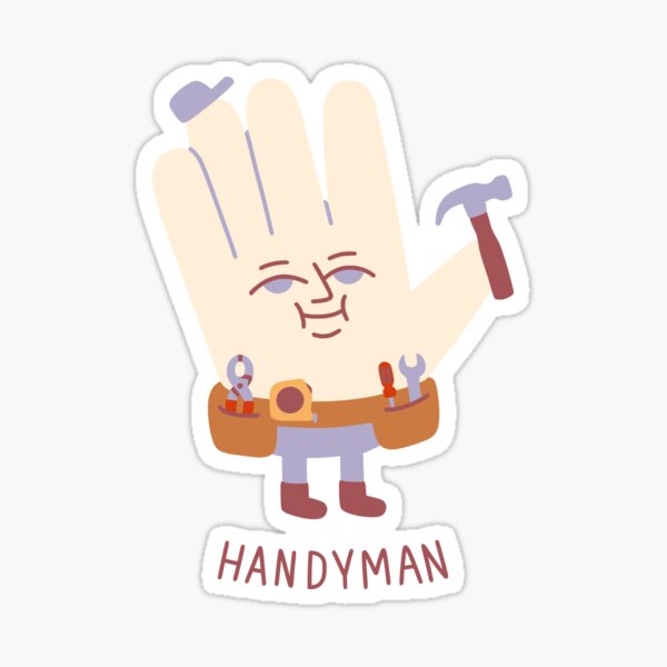 "Handyman" Sticker for Sale by obinsun | Redbubble