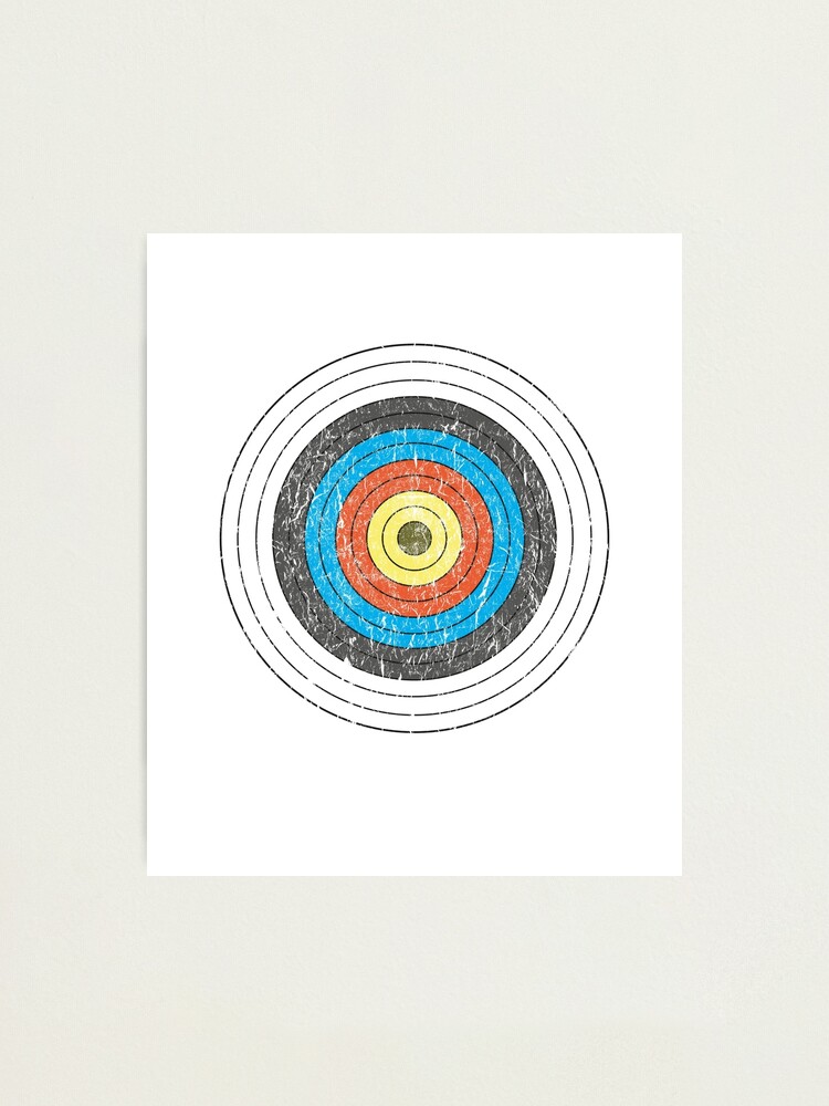 "Vintage Archer Archery Target" Photographic Print by vladocar | Redbubble
