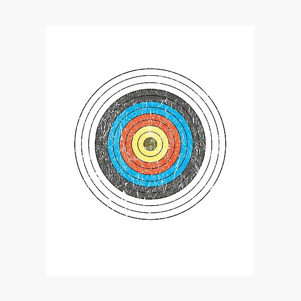 "Vintage Archer Archery Target" Photographic Print by vladocar | Redbubble