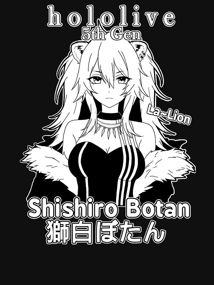 "Shishiro Botan 5th Gen Hololive" T-shirt for Sale by SNArtAnimeShops ...