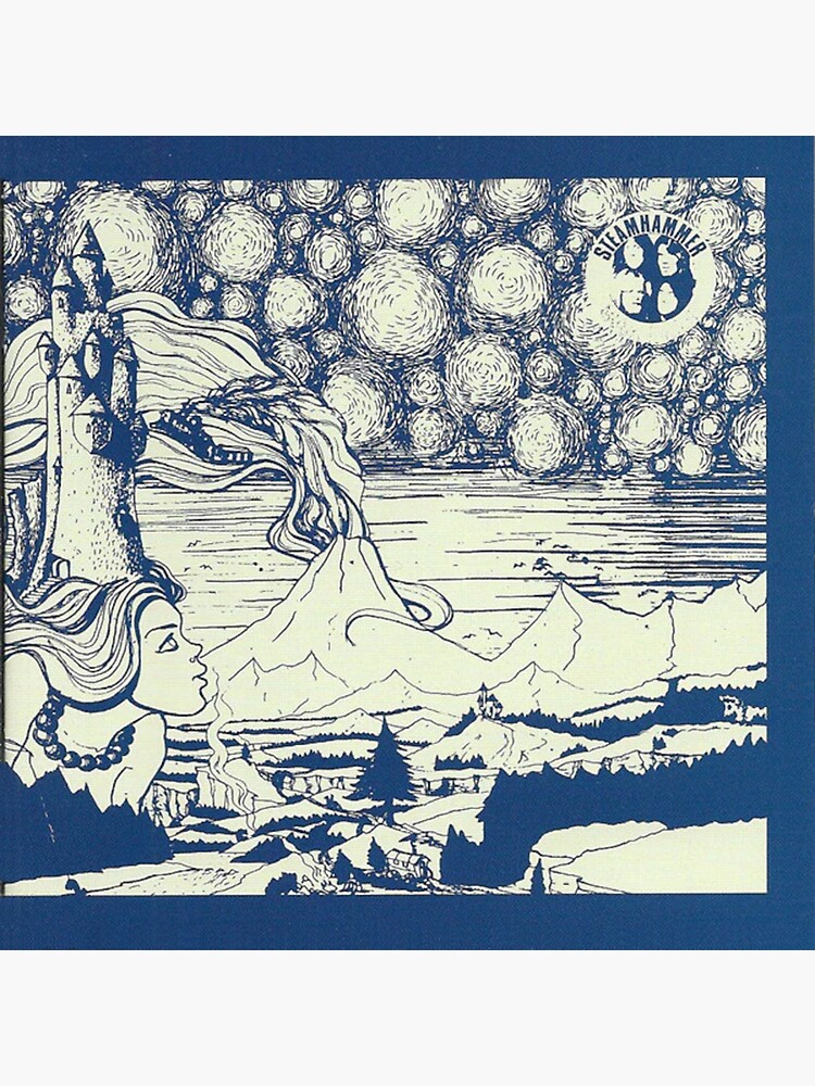 "Steamhammer Mountains" Sticker for Sale by RePsychMyFire | Redbubble