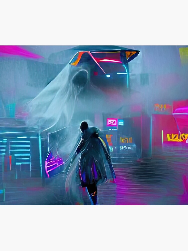 "Cyberpunk Ghost" Poster for Sale by iconicware | Redbubble