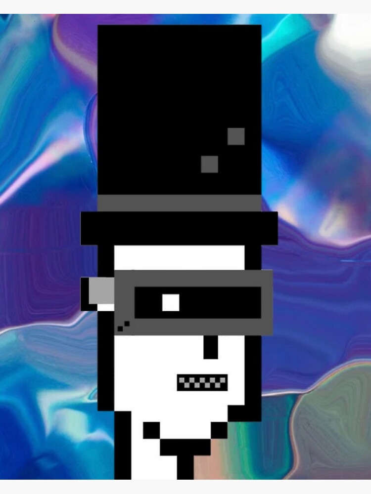 "Top Hat Cyborg NFT" Poster for Sale by TheUrbanStyle | Redbubble