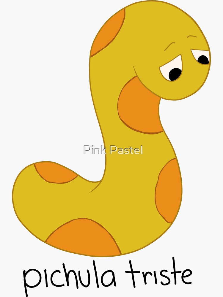 "Sad Pichula" Sticker by Pink Pastel | Redbubble