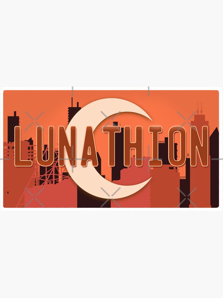 "Lunathion Crescent City License Plate" Sticker for Sale by ...