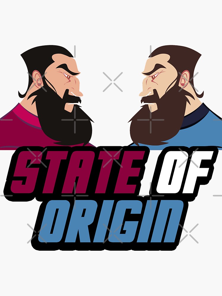 "State of Origin" Sticker for Sale by Undefeatd | Redbubble