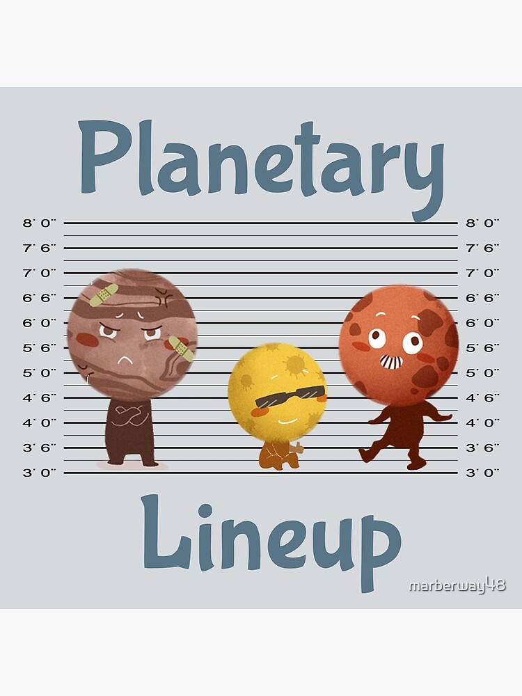 "Planetary Lineup Planet Characters" Poster for Sale by marberway48 ...