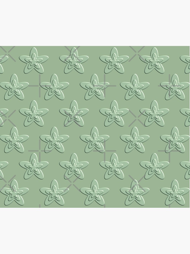 "3D Stars On Sage Green Background" Sticker for Sale by burbankdesigns ...