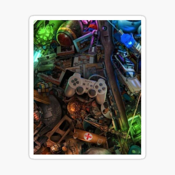 "PLAY GAME" Sticker for Sale by davidapp | Redbubble