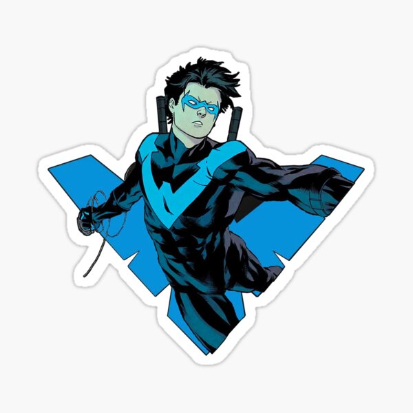 "V Nightwing" Sticker for Sale by marshallchrist | Redbubble