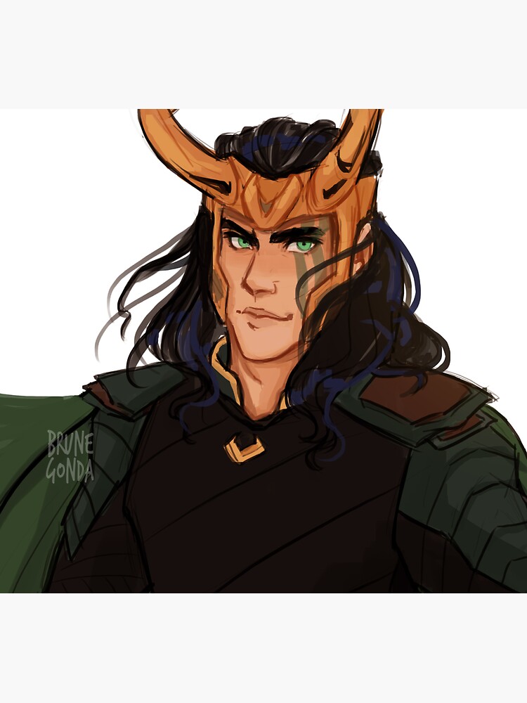 "Loki" Sticker for Sale by thecapricaprint | Redbubble