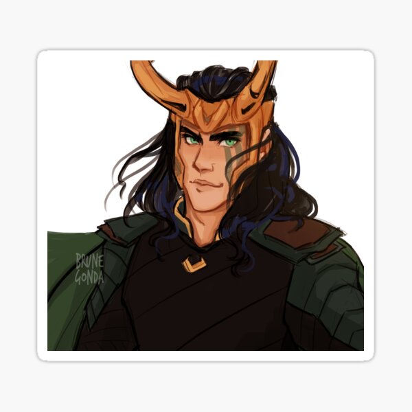 "Loki" Sticker for Sale by thecapricaprint | Redbubble