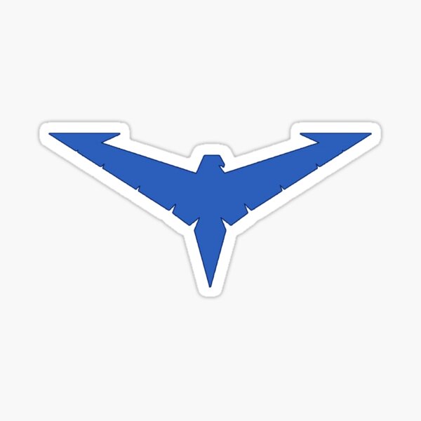 "Logos Nightwing" Sticker for Sale by marshallchrist | Redbubble