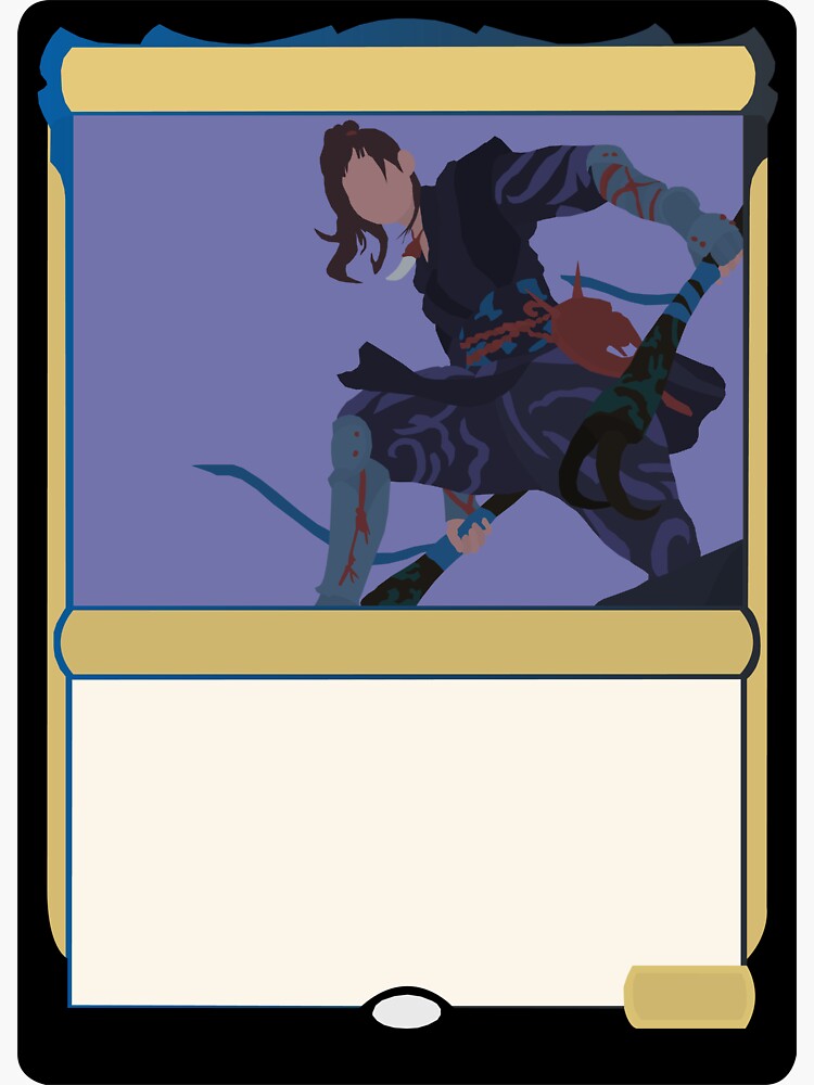 "Minimalist Yuriko Card" Sticker for Sale by PeeIsland | Redbubble