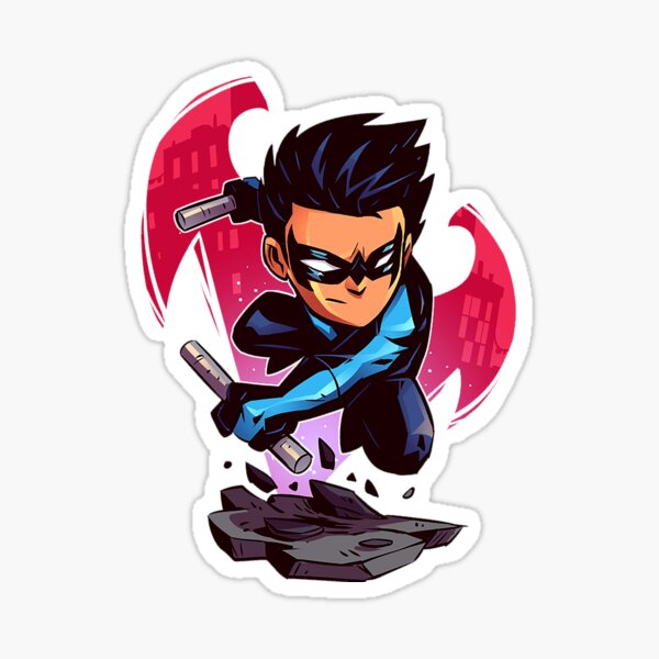 "Smug Nightwing" Sticker for Sale by marshallchrist | Redbubble