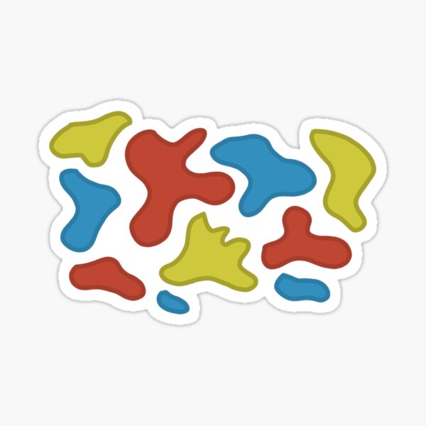 "Primary Gooey Goo - Red Blue and Yellow Goobers" Sticker for Sale by ...