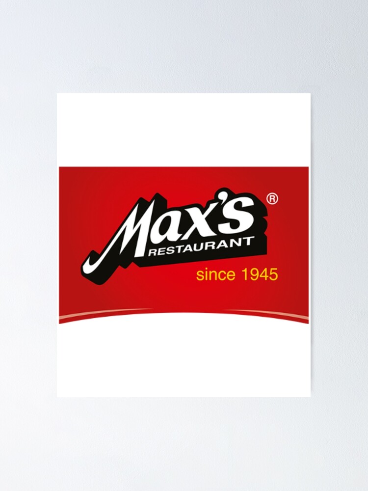 "max's restaurant logo" Poster for Sale by ThiagoSl | Redbubble