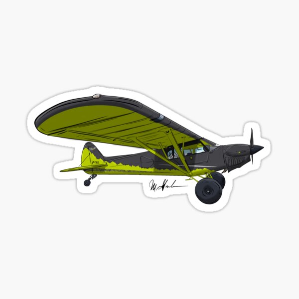 "Carbon Cub X Cub N798Z" Sticker for Sale by Statepallets | Redbubble