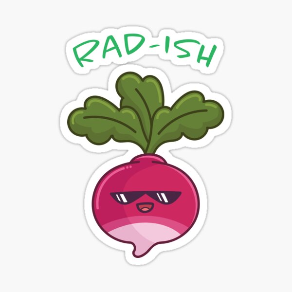 "RAD-ISH" Sticker for Sale by Utbigmike | Redbubble