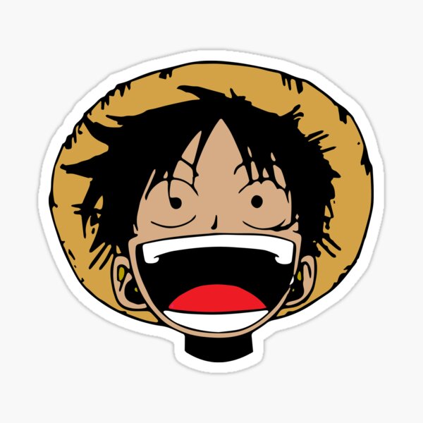 "One Piece - Luffy Smiling" Sticker for Sale by DJSK | Redbubble