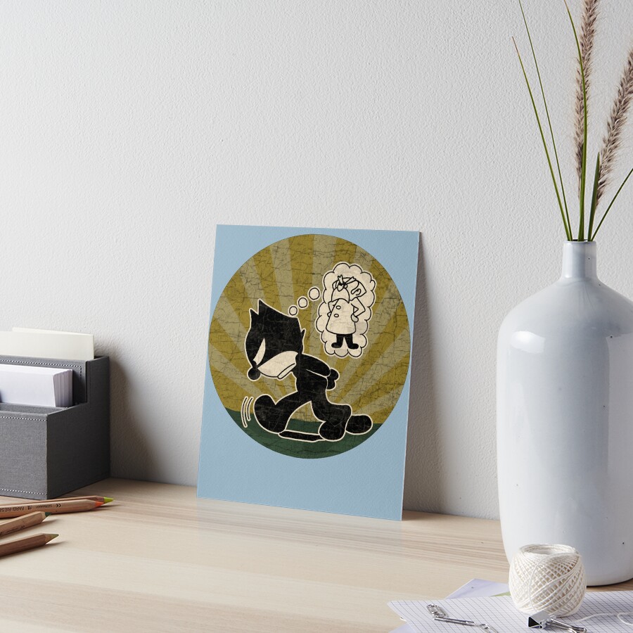 "April Maze Into Space Felix The Cat Classic Fans" Art Board Print for ...