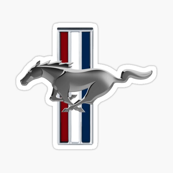 "Ford Mustang Logo" Sticker for Sale by ModernDemand | Redbubble