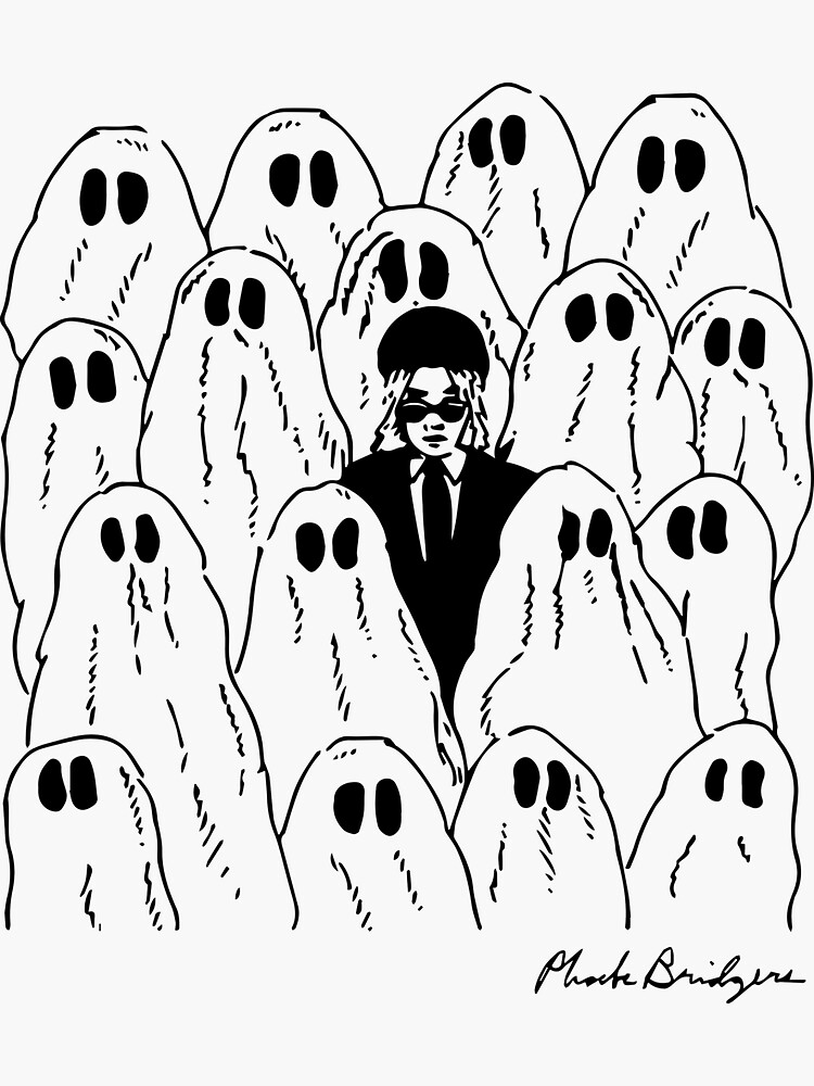 "Phoebe Bridgers Ghost" Sticker for Sale by Reginaunique | Redbubble