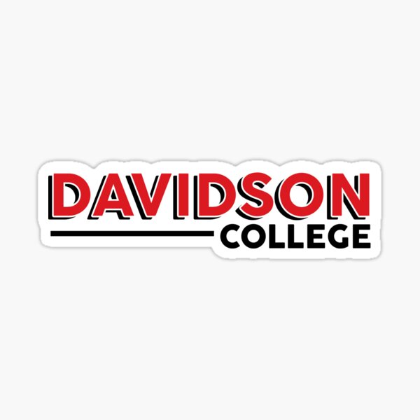 "DAVIDSON COLLEGE" Sticker for Sale by amandaspac | Redbubble