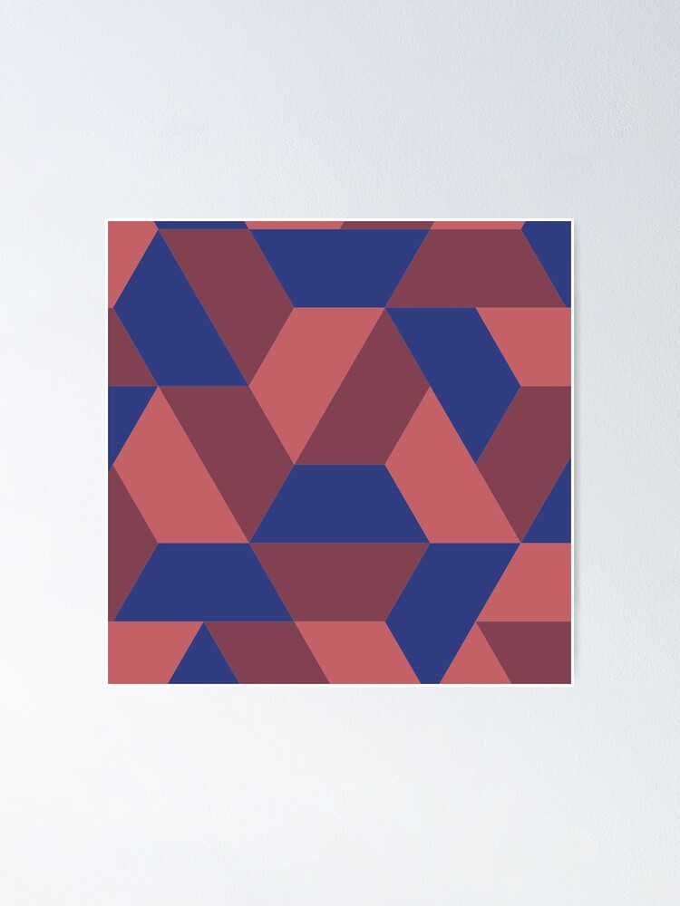 "Trapezoid and Triangle Design 2" Poster for Sale by Crystaldaniw ...