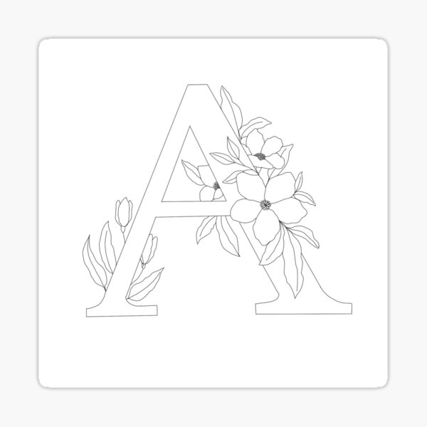 "A is for...." Sticker for Sale by ShipStStudio | Redbubble