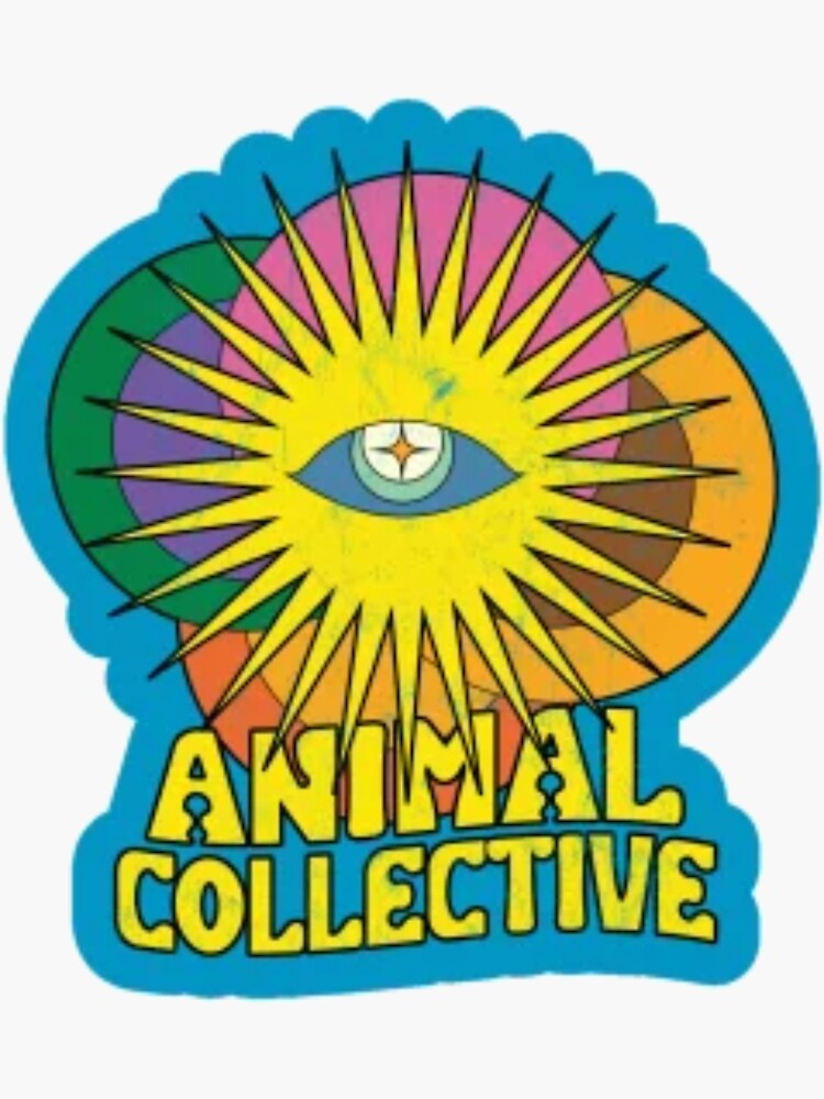 "'Animal Collective - Merriweather Post Pavilion," Sticker for Sale by ...