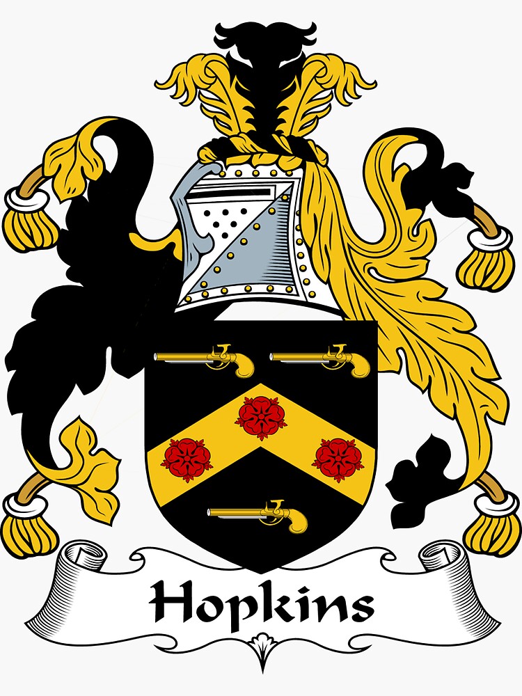 "Hopkins" Sticker for Sale by HaroldHeraldry | Redbubble