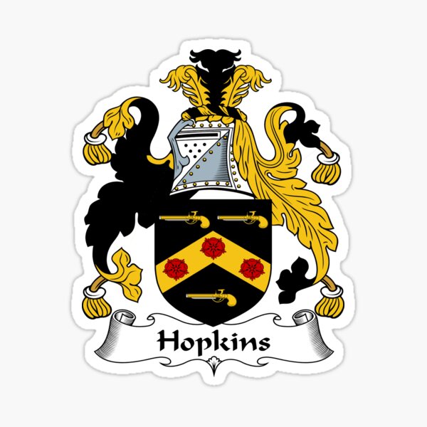 "Hopkins" Sticker for Sale by HaroldHeraldry | Redbubble