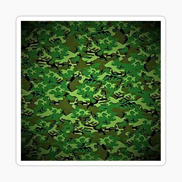 "CAMO! CUZ IT'S CAMO!" Sticker for Sale by ADOVESFEATHER | Redbubble