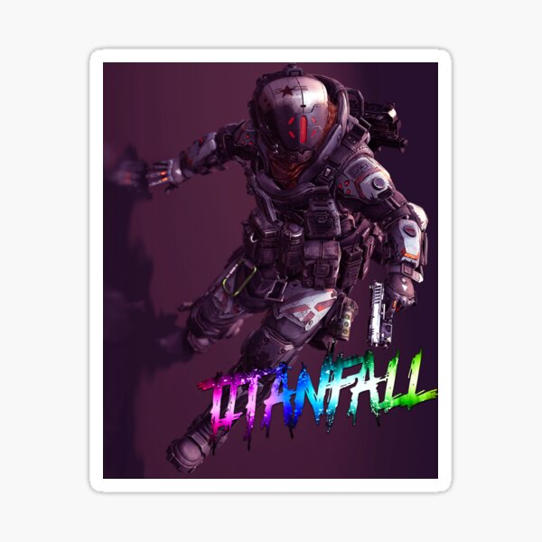 "Titanfall 4K " Sticker for Sale by Crazy-Shark | Redbubble
