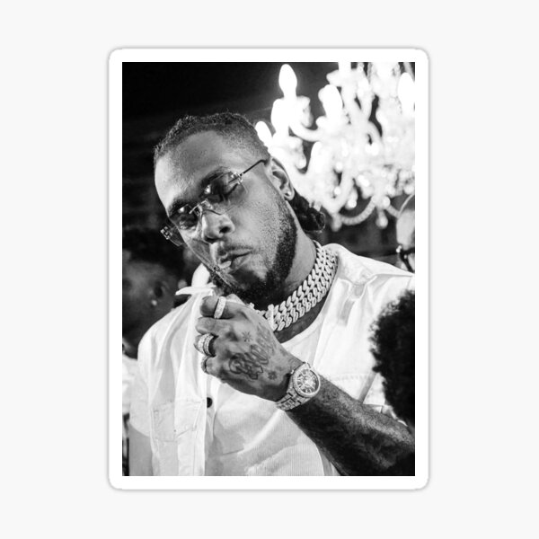 "Burna Boy Smoking" Sticker for Sale by rensiecollins | Redbubble