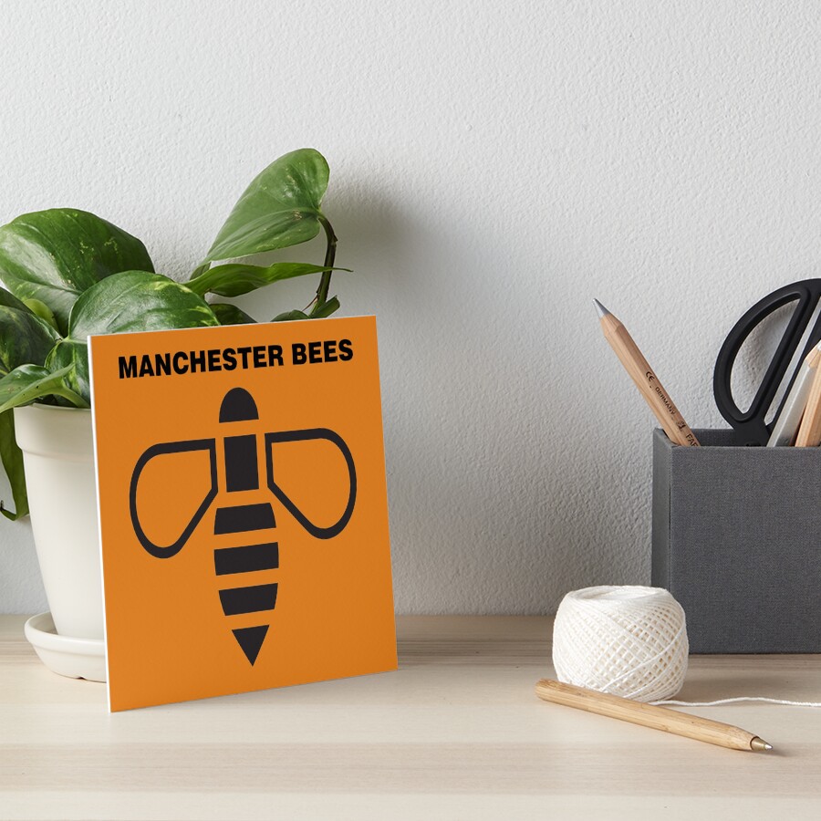 "black manchester bee" Art Board Print for Sale by dutawacana | Redbubble