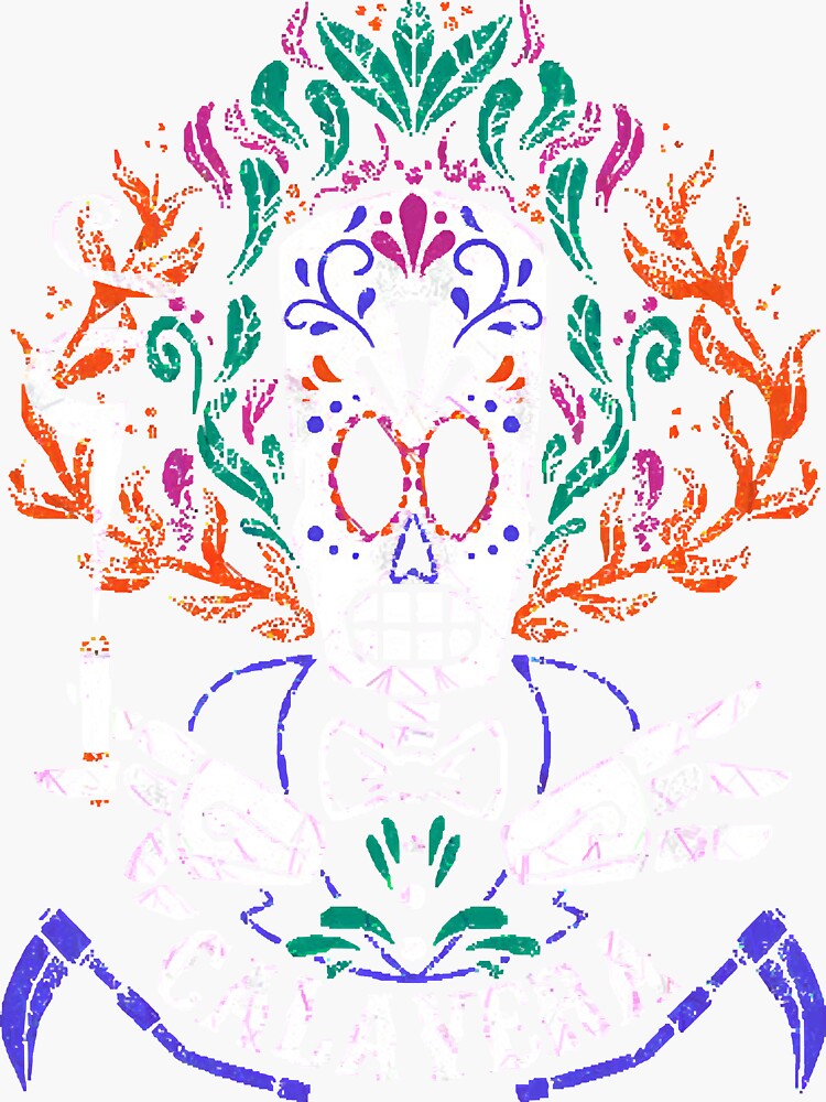 "Calavera " Sticker for Sale by DavidWate27083 | Redbubble