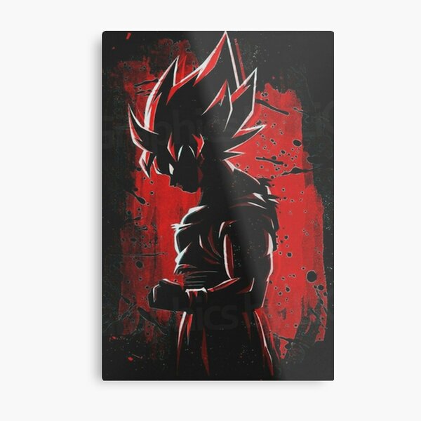 "goku back side" Metal Print for Sale by GuillermoCastle | Redbubble