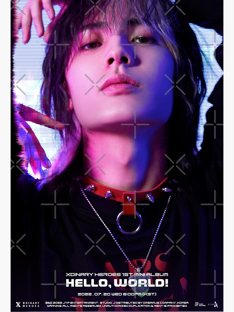 "Xdinary Heroes Jooyeon- Hello, World!" Sticker for Sale by ...